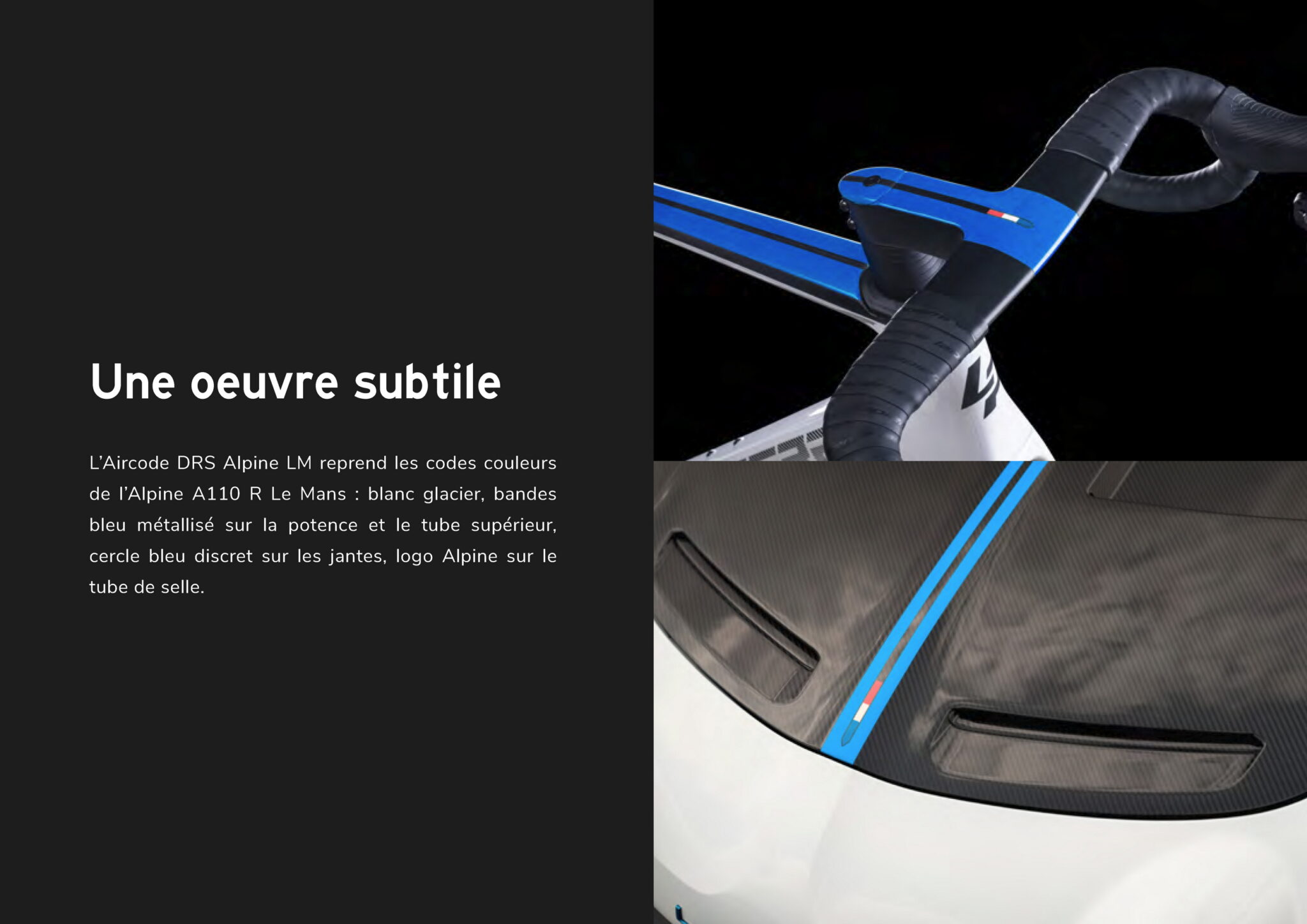 Lapierre Aircode DRS édition limitée Alpine LM 24 heures du Mans – Espace Vélo